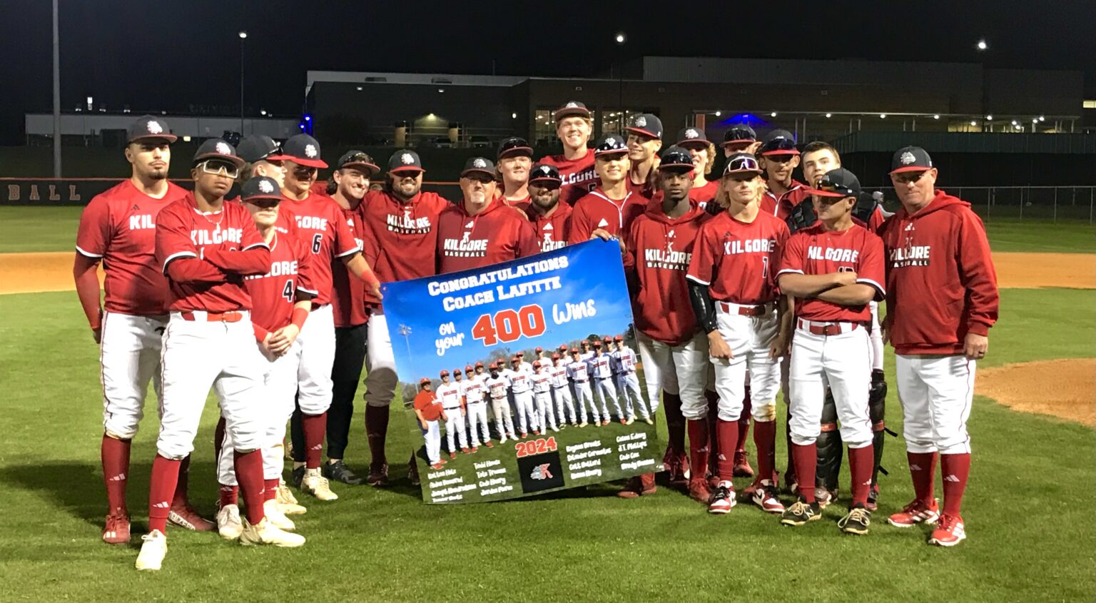 400 & COUNTING! | Kilgore’s Lafitte gets 400th win, as ‘Dogs beat Gilmer, 9-1