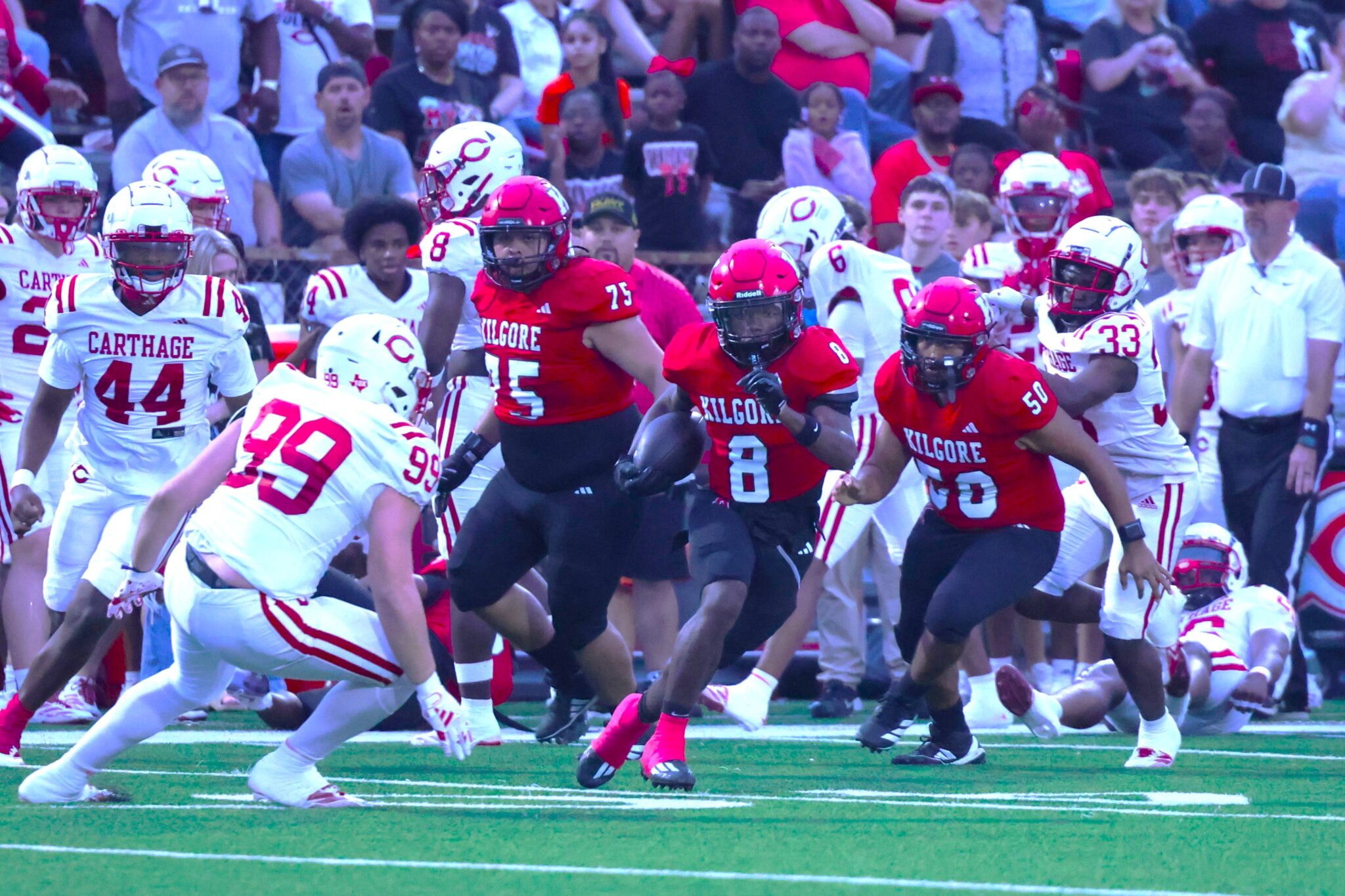 CARTHAGE ESCAPES | ‘Dawgs win top-five battle of Bulldogs in Kilgore ...