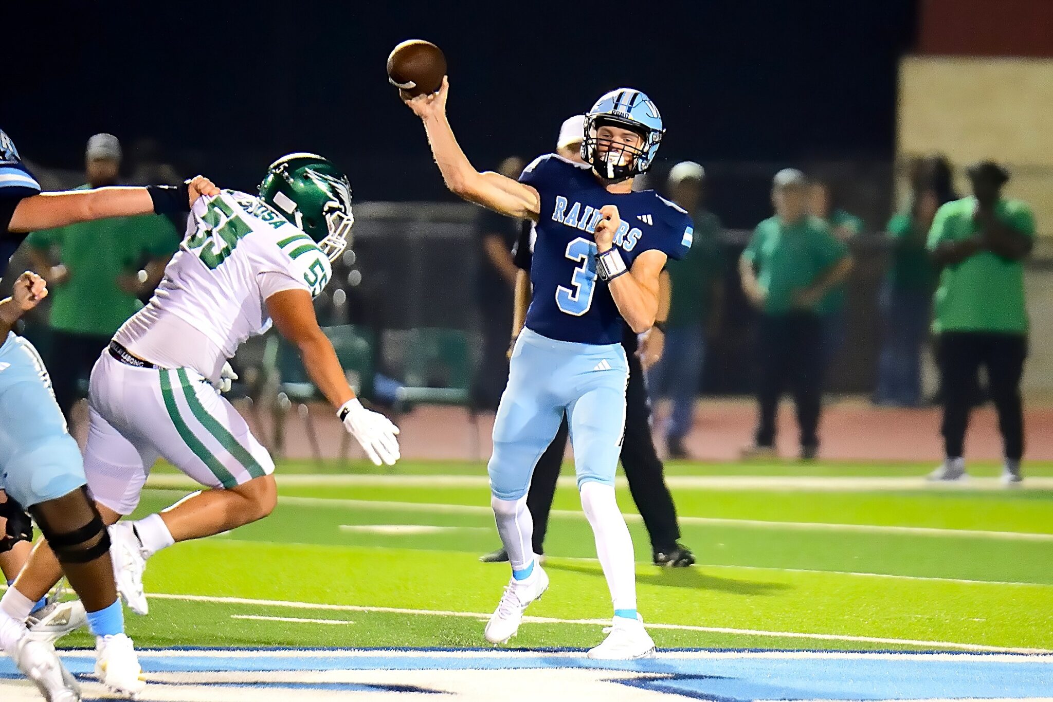A RAIDERS-EAGLES SLUGFEST | West Rusk comes from behind to get by Tatum ...